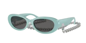 Tiffany & Co. Oval Sunglasses With Chain Detail - Dark Grey