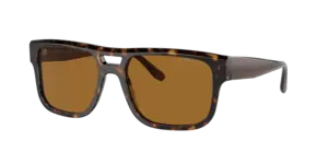 Emporio Armani Square Frame Sunglasses - Brown Polarized