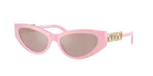 Versace Cat Eye Sunglasses - Light Pink Mirror Silver