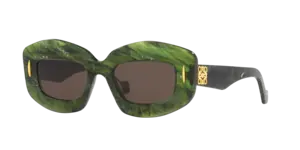 Loewe Chunky Anagram Sunglasses - Brown