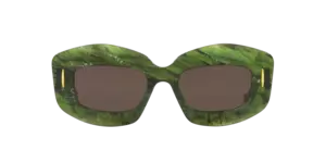 Loewe Chunky Anagram Sunglasses - Brown