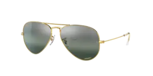 Ray-ban Ray-Ban Aviator Chromance Sunglasses Silver,blue
