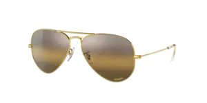 Ray-ban Ray-Ban Aviator Chromance Sunglasses Silver,brown