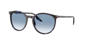 Ray-ban Round Frame Sunglasses - Clear Gradient Blue