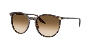 Ray-ban Round Frame Sunglasses - Clear Gradient Brown