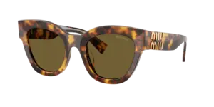 Miu Miu Mu 01ys Sunglasses - Dark Brown