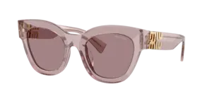 Miu Miu MU 01YS Sunglasses Light Purple Brown