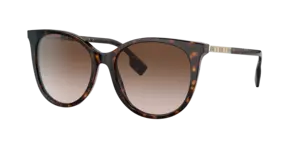 Burberry Black Acetate Sunglasses - Brown Gradient