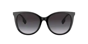 Burberry Black Acetate Sunglasses - Grey Gradient