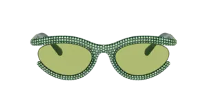 SWAROVSKI Sunglasses - Light Green Flash Silver