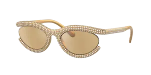 SWAROVSKI Sunglasses - Light Yellow Mirror Silver Internal