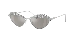 SWAROVSKI Sk7009 Sunglasses - Light Grey Mirror Silver