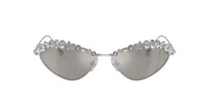 SWAROVSKI Sk7009 Sunglasses - Light Grey Mirror Silver