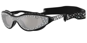 SWAROVSKI Embellished Sunglasses - Light Grey Mirror Silver