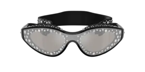 SWAROVSKI Embellished Sunglasses - Light Grey Mirror Silver