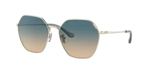 COACH Hexagonal Frame Sunglasses - Blue Yellow Gradient