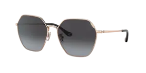 COACH Coach Hexagonal Frame Sunglasses Grey Gradient