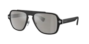 Versace Versace VE2199 Sunglasses Light Grey Mirror Silver