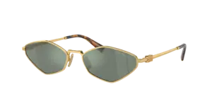 Miu Miu Mu 56zs Sunglasses - Green Mirror Internal Silver