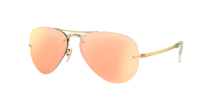 Ray-ban Ray-Ban Rimless Sunglasses Copper Mirror