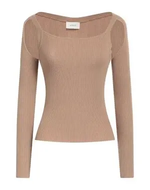 VICOLO Knitted Square Neck Top