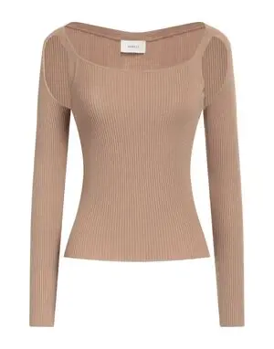 VICOLO Knitted Square Neck Top