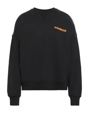 A PAPER KID Cotton Sweatshirt - Black