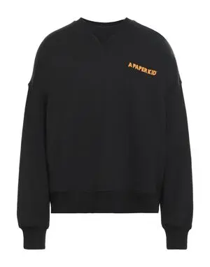 A PAPER KID Cotton Sweatshirt - Black