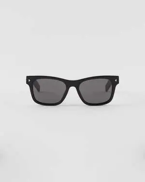 Prada Sunglasses With Iconic Metal Plaque