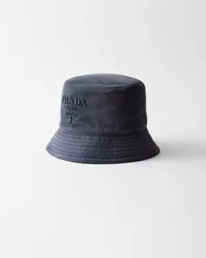 Prada Canvas Bucket Hat - Baltic Blue
