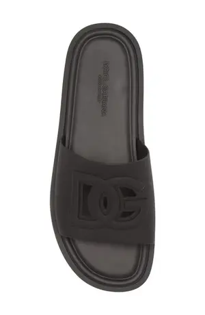 Dolce & Gabbana Beachwear Slide Sandal - Nero