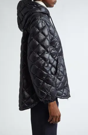 Moncler Quilted Hooded Down Jacket - Black