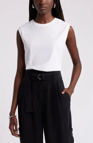 Nordstrom Muscle Tee - White