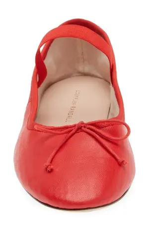 LOEFFLER RANDALL Leonie Ballet Flat - Red