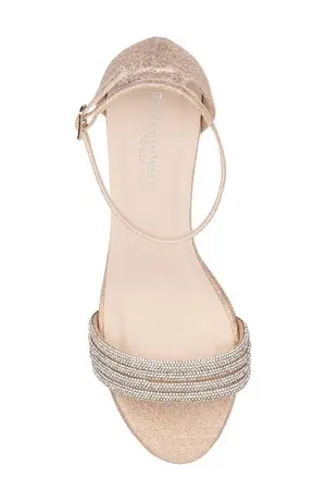 TOUCH UPS Parker Ankle Strap Platform Sandal - Champagne