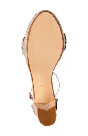 TOUCH UPS Parker Ankle Strap Platform Sandal - Champagne