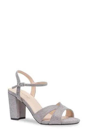 TOUCH UPS Riley Ankle Strap Sandal - Silver
