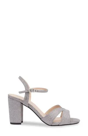 TOUCH UPS Riley Ankle Strap Sandal - Silver