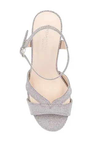 TOUCH UPS Riley Ankle Strap Sandal - Silver