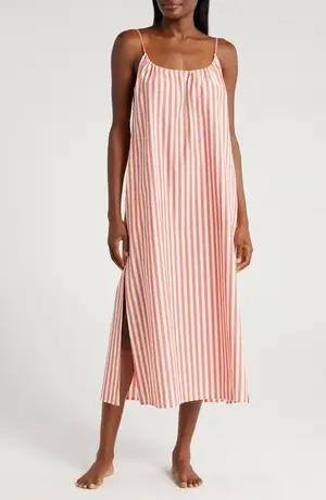 Lunya Cotton Nightgown - Charmed Stripe