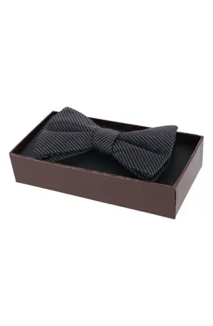 Trafalgar Leyton Stripe Bow Tie