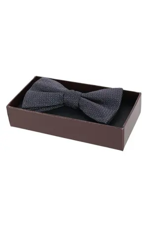 Trafalgar Monte Bello Silk Bow Tie - Graphite
