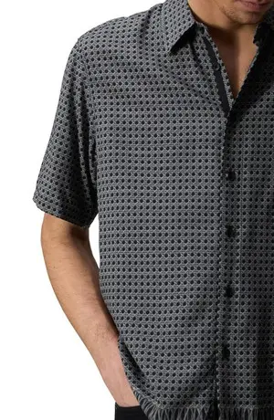 Rag & Bone Dalton Stretch Short Sleeve Button-up Shirt