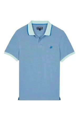 Vilebrequin Solid Cotton Polo Thalassa