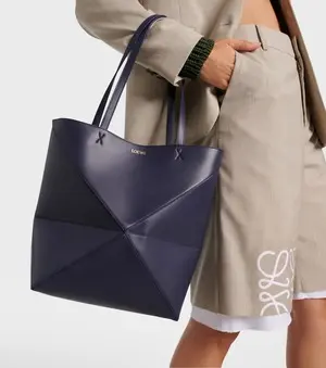 Loewe Puzzle Fold Tote - Blue