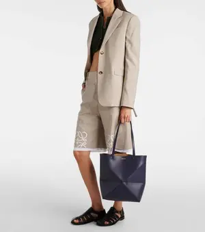 Loewe Puzzle Fold Tote - Blue