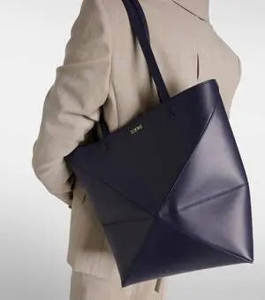 Loewe Puzzle Fold Tote - Blue