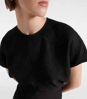 TOTEME Gathered Pleated Top - Black
