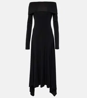 Max Mara Gerla Off-shoulder Maxi Dress