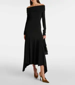 Max Mara Gerla Off-shoulder Maxi Dress